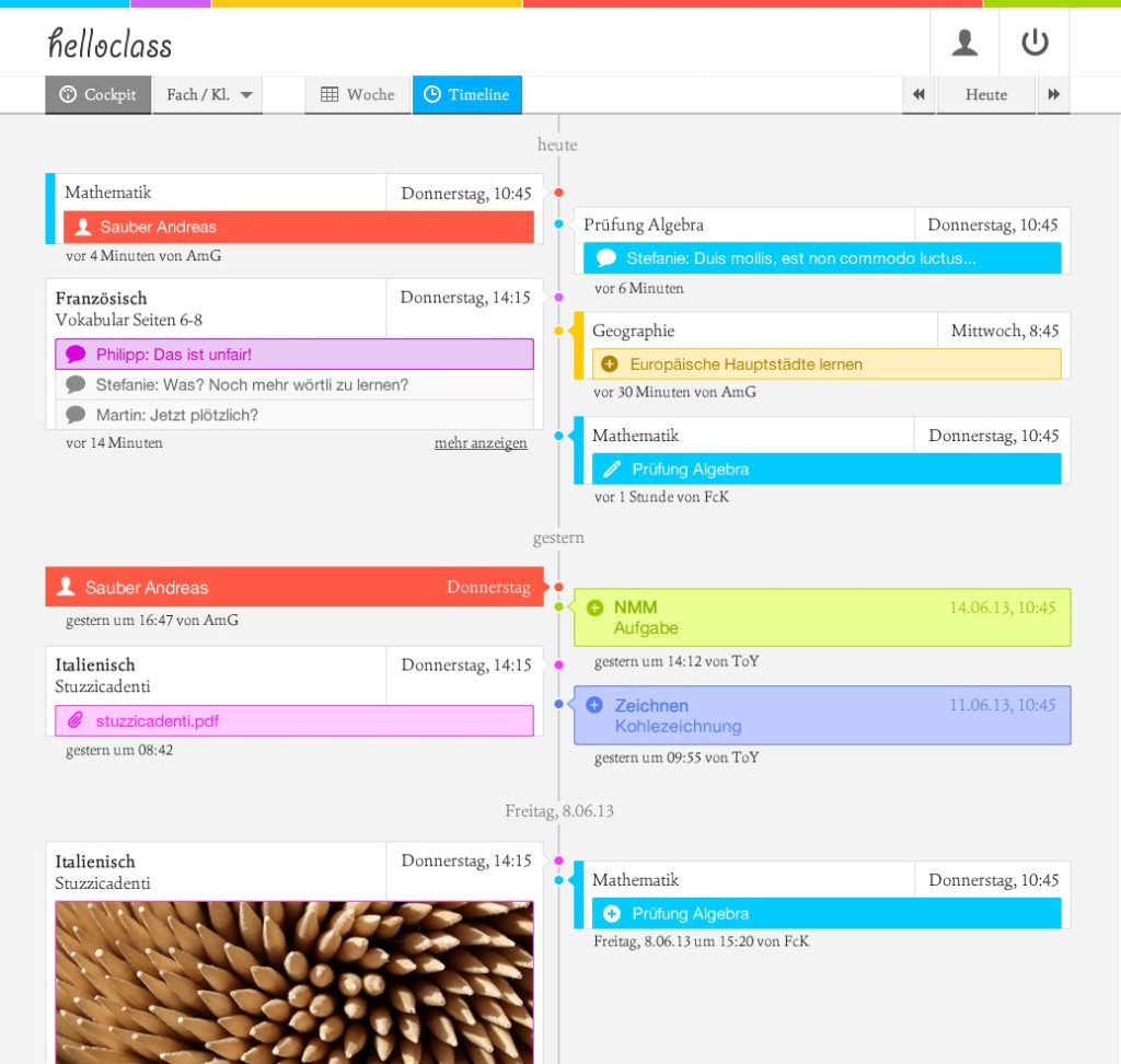 Das digitale Klassenbuch • User Experience für SaaS • Duotones